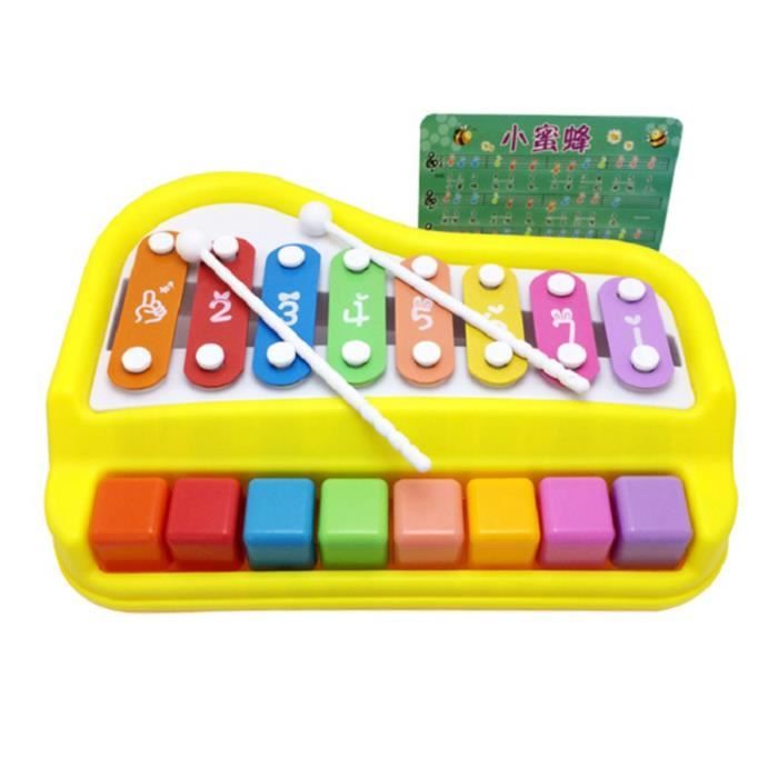 1 pc xylophone éducatif coloré frapper huit tons Instrument de musique ...