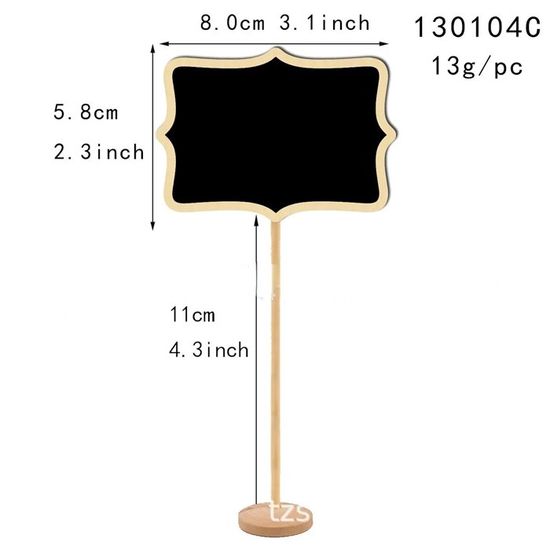 Mini tableau de peinture en bois,1 à 10 pièces,petit tableau noir en ...