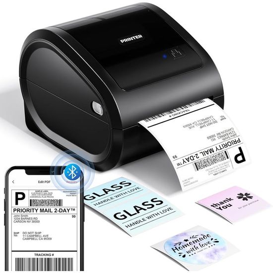 Phomemo D520BT Imprimante Thermique 4 x 6 Bluetooth, Étiquettes ...
