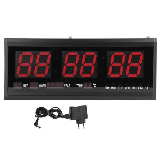 MAD horloge murale numérique LED moderne Grande horloge murale ...
