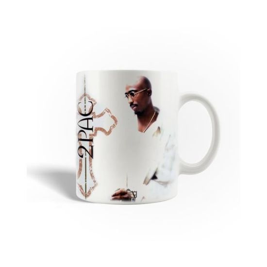 Mug en Céramique - Tupac Shakur - 30cl - Blanc - Compatible Lave ...