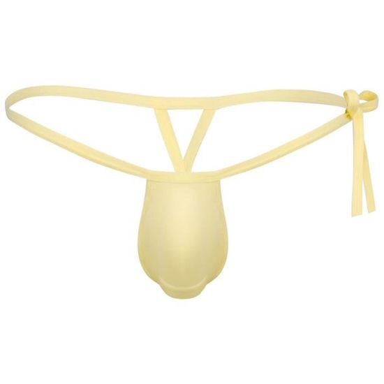 String Homme Sexy Slip Taille Basse G String Bulge Pouch Sous Vêtement