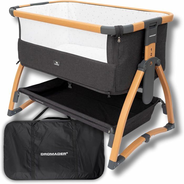 Berceau Cododo DROMADER Évolutif - Lit Bébé avec roulettes et Mode ...