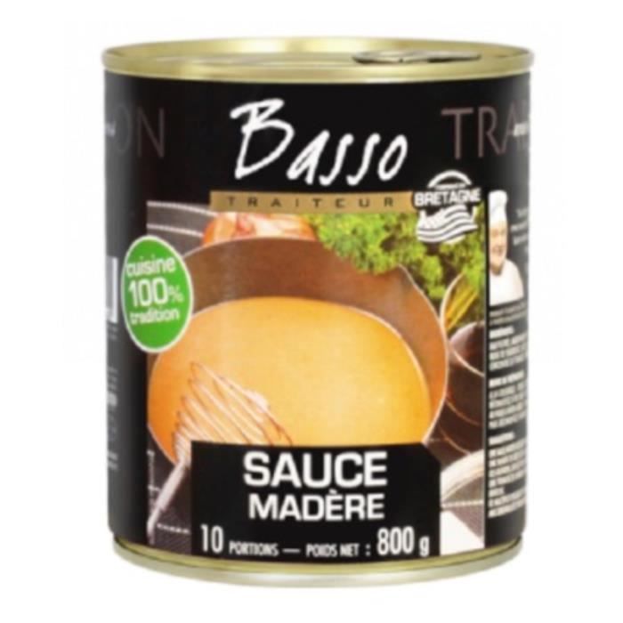 Sauce Madère Boîte Basso 800g/Boite 3 boîtes - Cdiscount Au quotidien