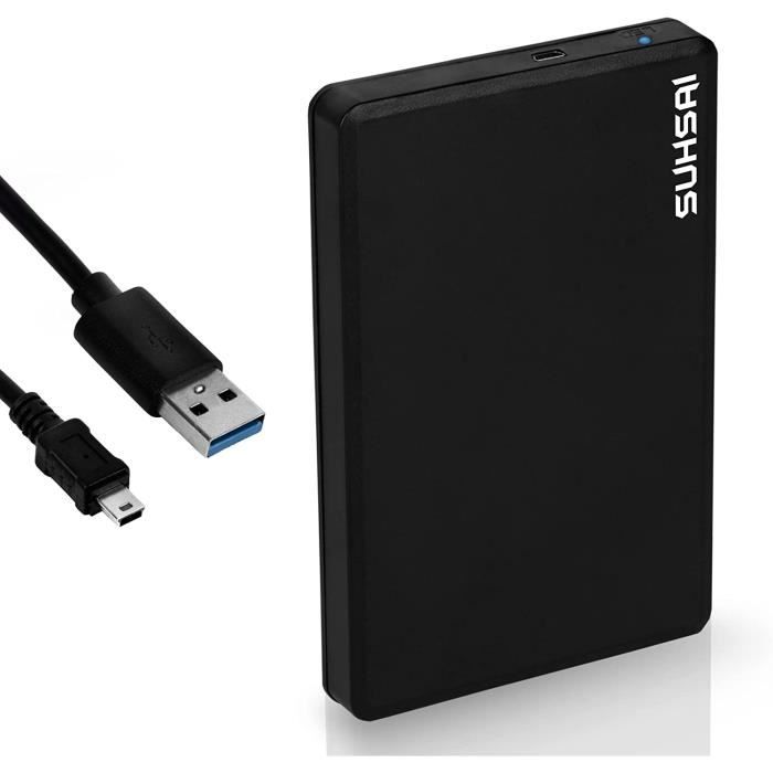 Suhsai Disque dur externe portable 250 Go USB 2.0, disque de stockage ...