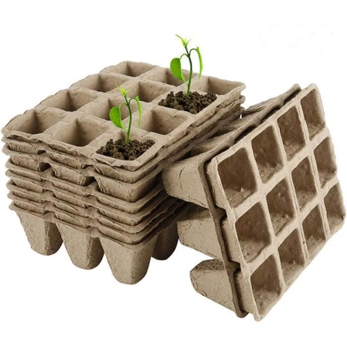 Kit de Pots de Tourbe de démarrage de semences de 10 Paquets - 120 ...