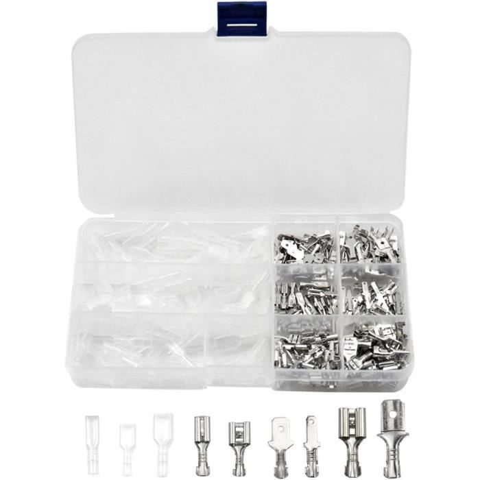 270 Pièces Argent Fil Terminal À Sertir Connecteur avec Isolation ...