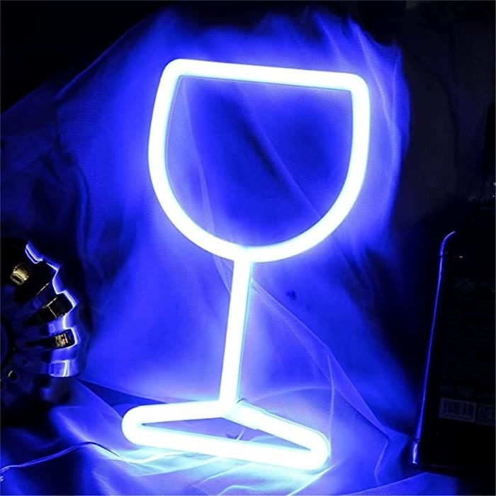 Enseigne Au Néon À Led En Verre À Vin, Néons À Piles Usb Personnalisés ...