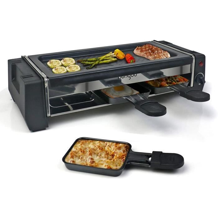 HengBo Appareil Raclette pour 2 Personnes, Appareil à Raclette ...