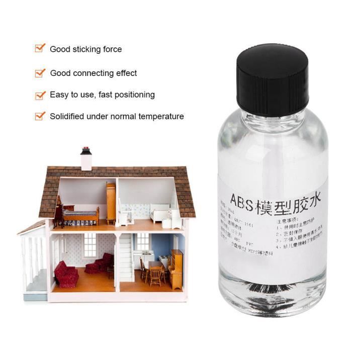 Fdit colle ABS Colle transparente de ciment ABS PVC modèle acrylique ...