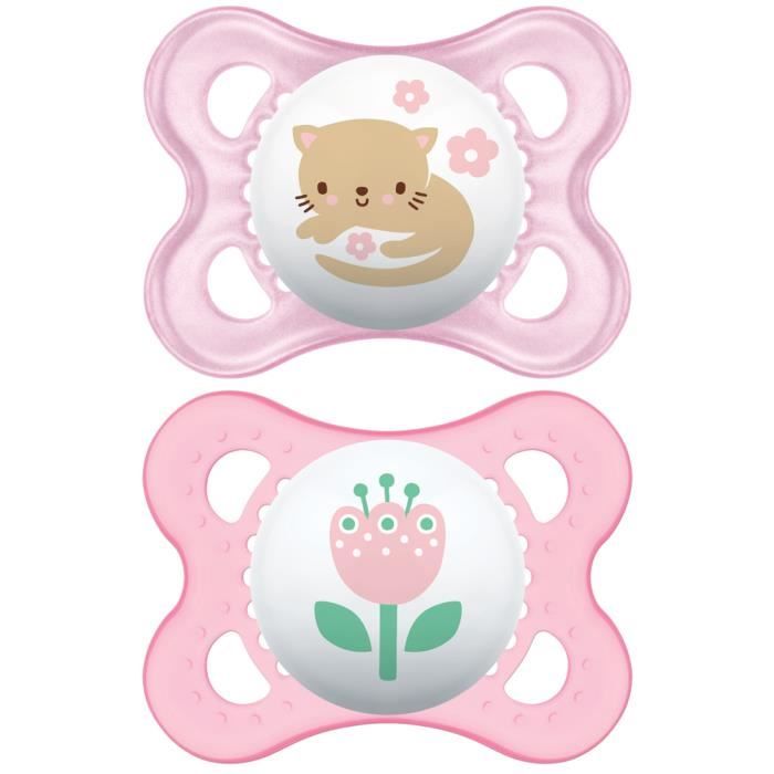 Sucettes-Mam Original Sucette "animaux" - 2-6 Mois - Silicone - Bte ...