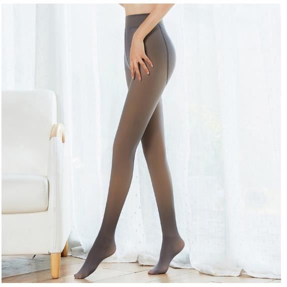 Collant Chaud Femme Hiver Extensibles Translucide Epais Polaire Opaque Leggings Taille Haute ...