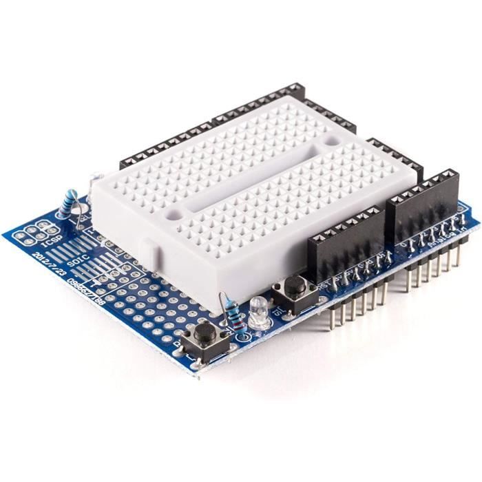 Prototype Carte D’Extension Protoshield + Mini Maquette (Breadboard) Pour Arduino Uno R3[J2274 ...