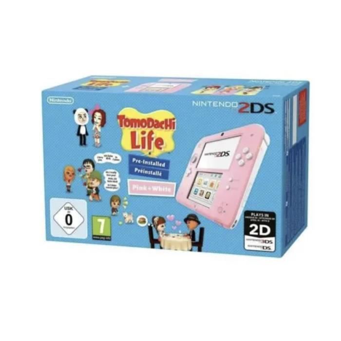 Console portable - Nintendo - 2DS - rose & blanc - Tomodachi Life ...