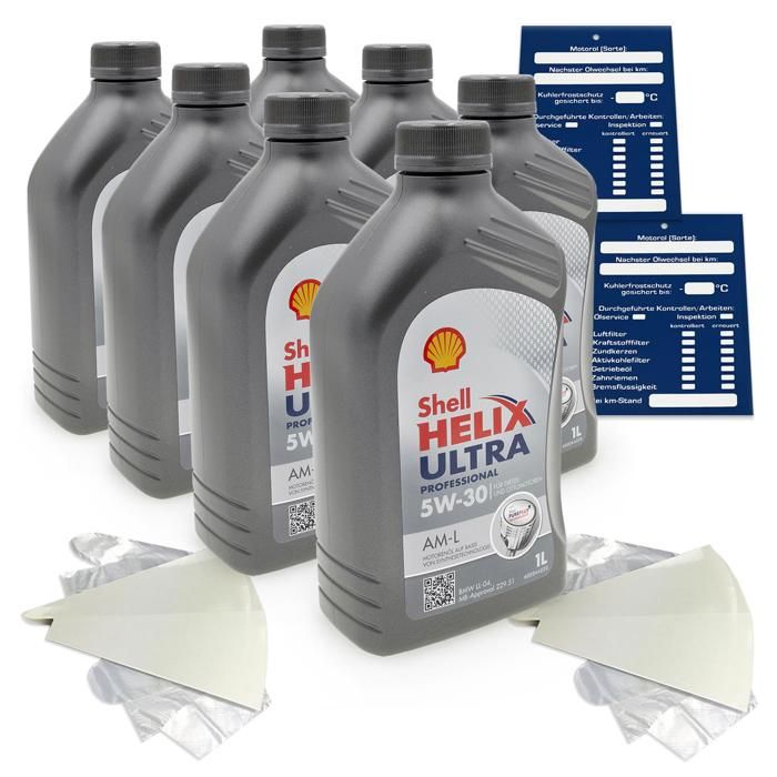 7 Litre Original Shell Helix Ultra Prof. AM-L 5W30 Huile 550040555 229. ...