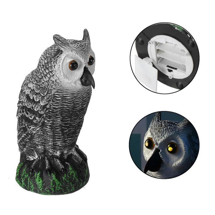 Hibou Simulation Appât Chasse Appele Yeux brillants 3 Modes Oiseaux ...