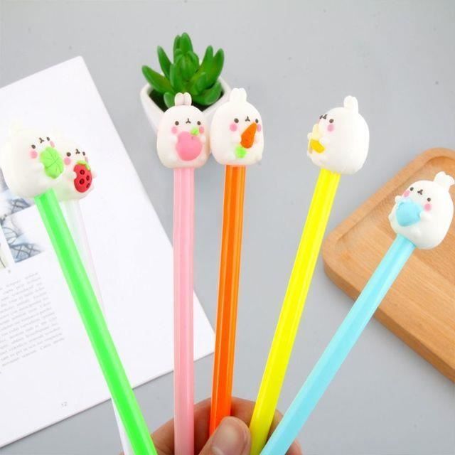 STYLO,1 Piece Random Color--stylo Kawaii en forme de lapin et de Fruit ...