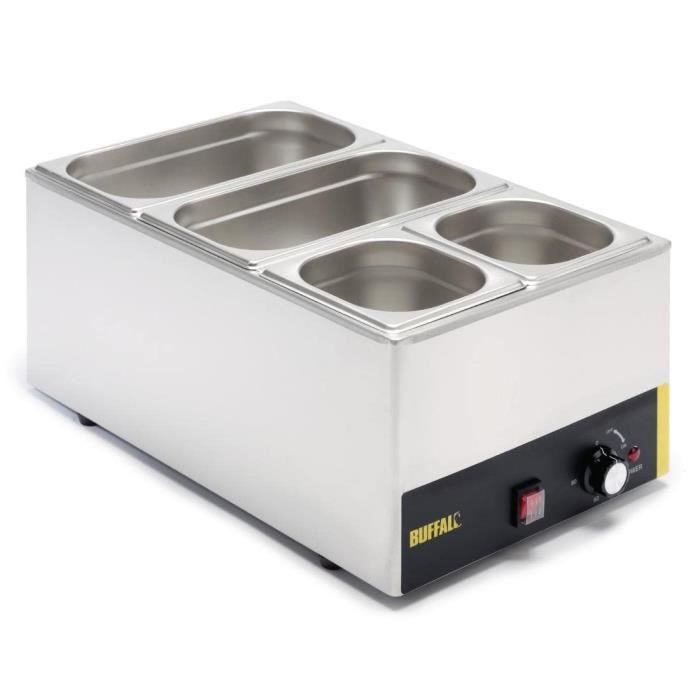 Bain Marie 1,3 Kw Avec 2 Bacs Et Couvercles Gastronormes 1-3 Et 2 X 1-6 ...
