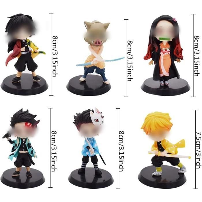 Tueur De Démens Action Figure, 6Pcs Devil'S Blade Cake Toppers Tanjiro ...