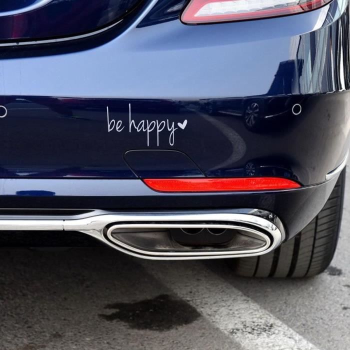 Autocollants De Voiture Être Heureux Sticker Vinyle Autocollant Pour ...