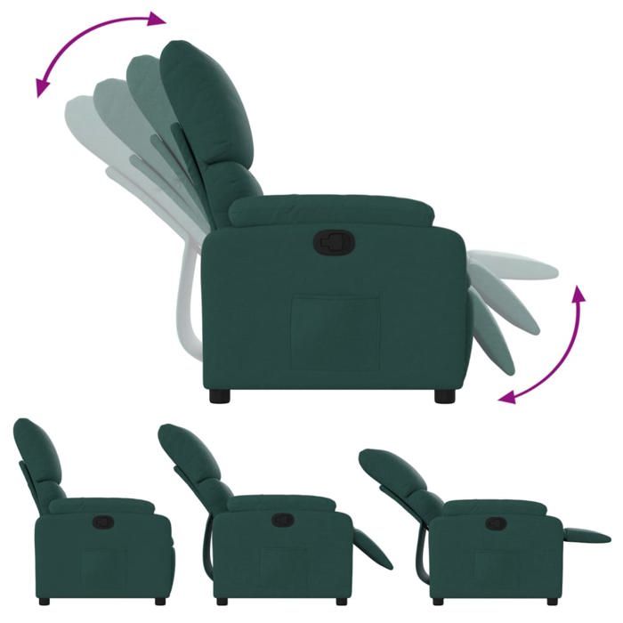 BONNIE®（Vert）Fauteuil releveur - dossier inclinable/135 degrés - Vert ...