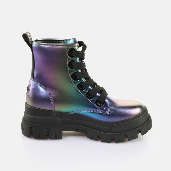 Bottines femme Buffalo Aspha Lace Up Hi purple - Cdiscount Chaussures