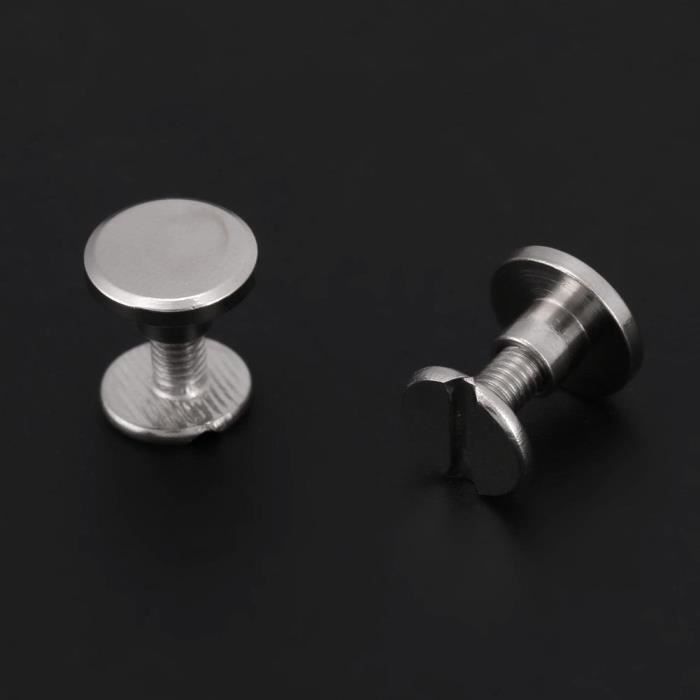100 Pièces Rivet Cône Cuir Rivets Clou Pointe Punk en Métal Rivet a ...