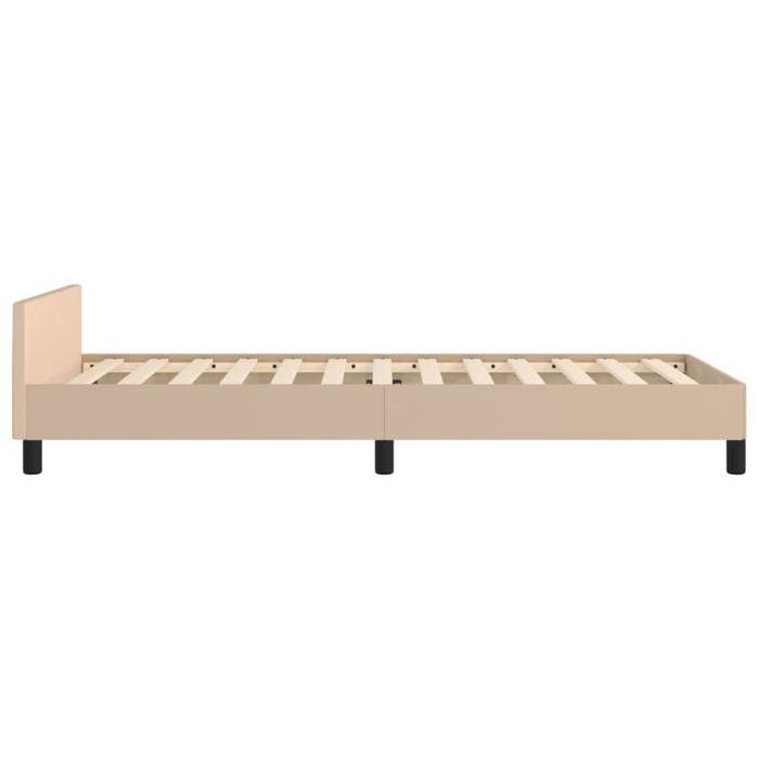 Lit simple Adulte Cadre de lit - SOLOMON - cappuccino 90x190 cm ...