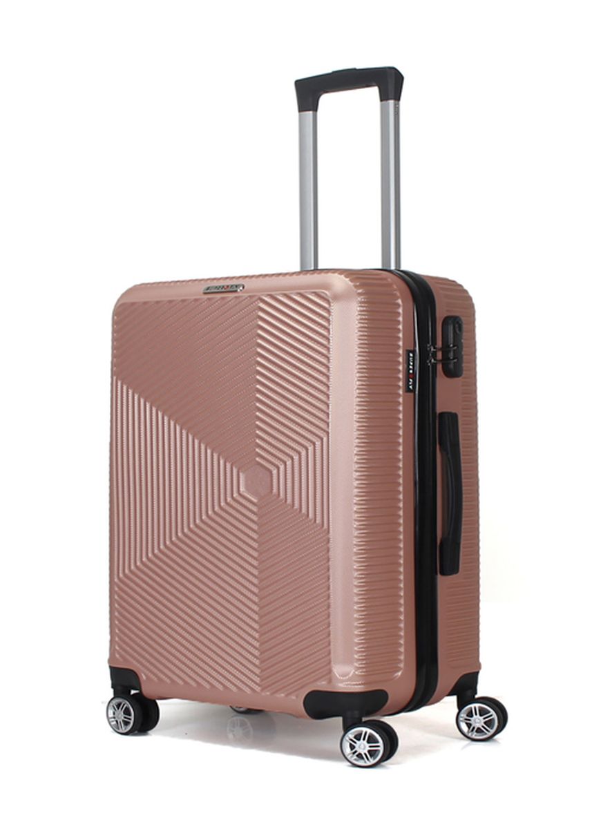 Valise Grande taille 8 roues 75cm ABS Rigide - Luton - SuperFly (Rose Gold)