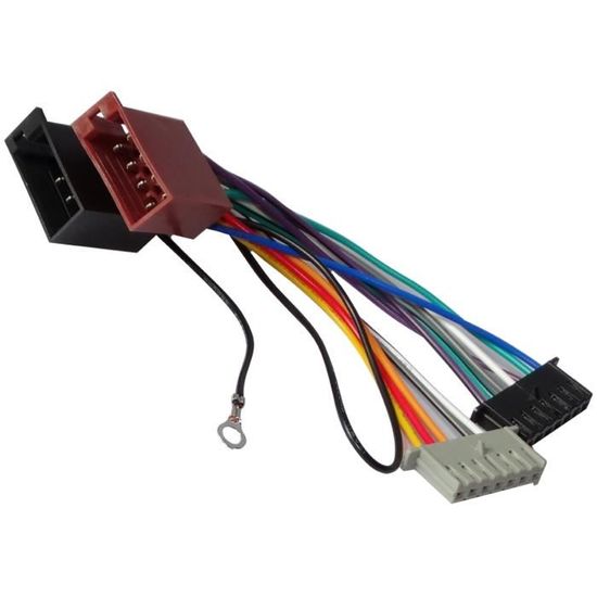 Aerzetix: Adaptateur faisceau câble fiche ISO autoradio d'origine pour ... Aerzetix: Adaptateur faisceau câble fiche ISO autoradio d'origine pour ...