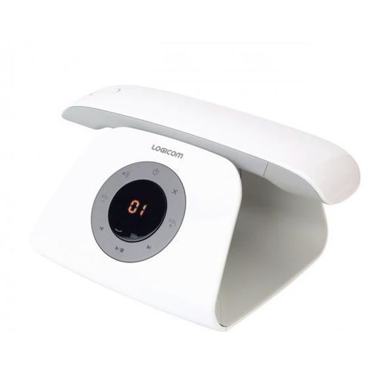 Téléphone DECT au design retro avec répondeur - Blanc - Cdiscount ...
