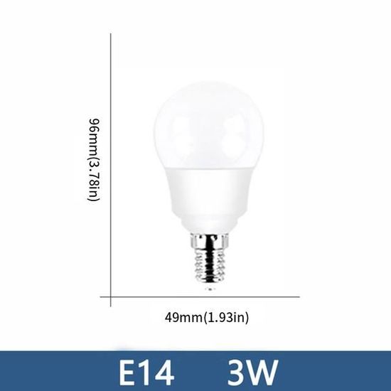 Ampoule,E14 3W-Cold Whtie-AC110V(100-130V)--Ampoules LED E14, 3-6-9-12-15-18-20W, AC 110-220V ...