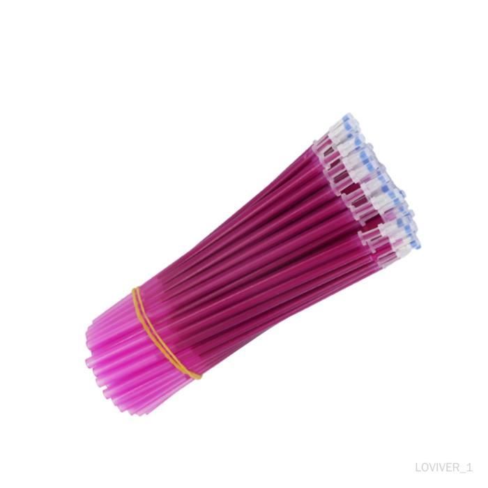 100 recharges de stylo effaçable à encre de rechange de 0,5 mm pour ...