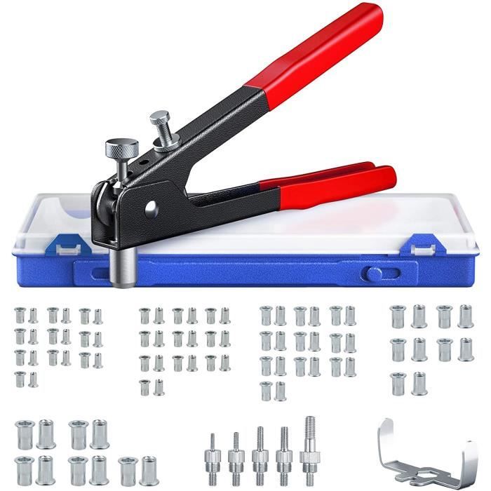 Pince à Rivets Riveteuse Pince à Riveter 86 Filetée Rivet Kit Ecrou ...