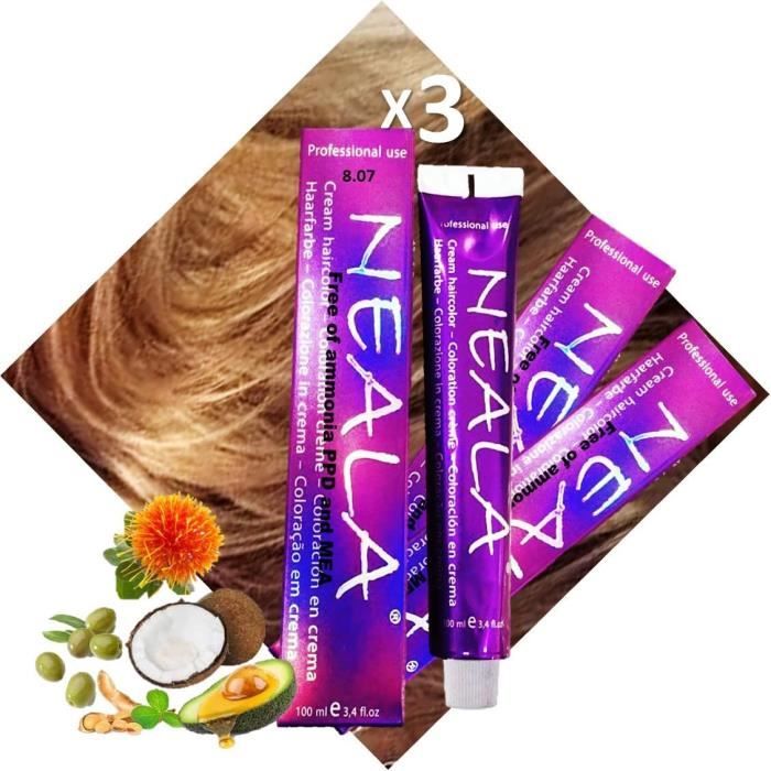 Coloration Permanente - Pack 3 Teintures Professionnelles Sans ...