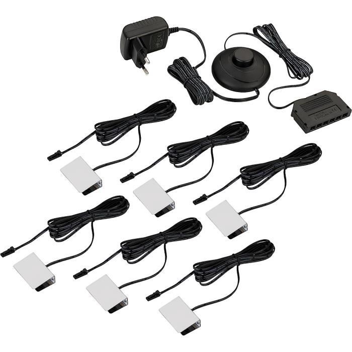 Éclairage de vitrine LED - SEBSON - Lot de 6 clips blanc chaud - Pour ...