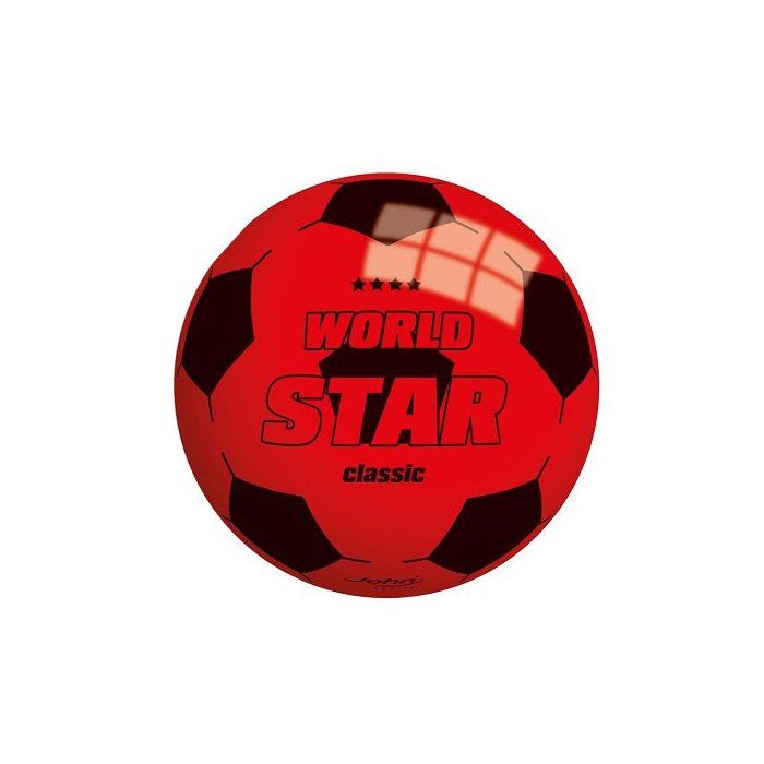 Ballon plastique foot World Star Classic D22 cm Rouge Ballon pvc enfant ...