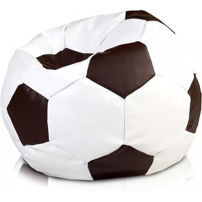 Puff Fauteuil En Forme De Balle De Football En Simili Cuir Taille Xl ...