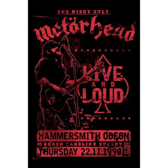 Gb Eye Gbydco170 Poster Géant Motorhead Live And Loud 61 X 91,5 Cm ...