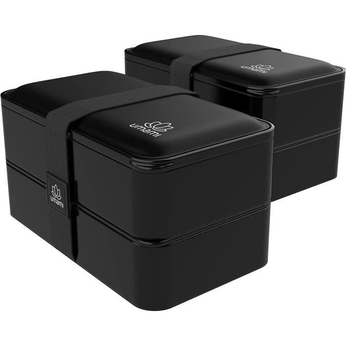 Bento Lunch Box, 2 Pots à Sauce & Couverts en Bois Inclus, Lunchbox ...