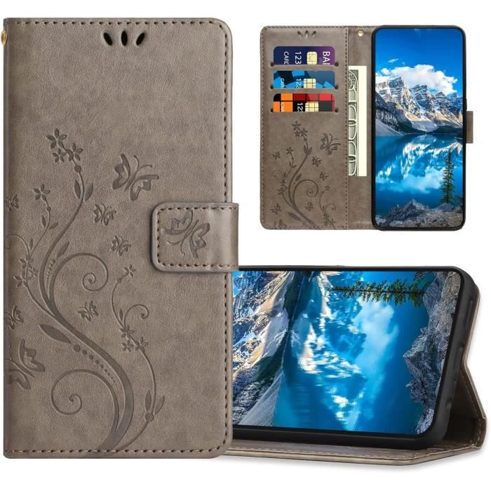 Coque Pour Huawei P30 Lite-Nova 4E, Coque En Cuir Pu Avec Fonction De ...