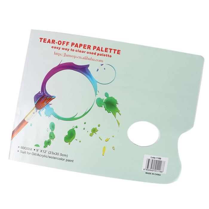Fdit Palette de papier jetable Palette de papier détachable A4 35 ...
