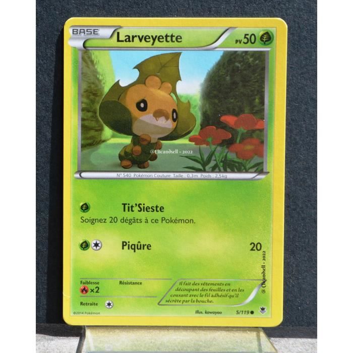 Carte Pokémon 5-119 Larveyette XY04 Vigueur spectrale NEUF FR ...
