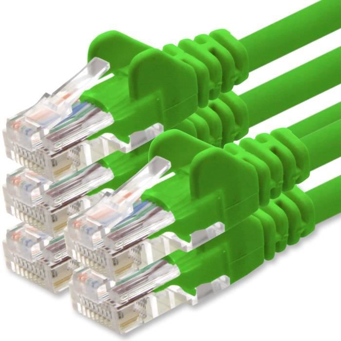 Câble réseau Cat.6 (ensemble), câble Ethernet Cat6, câble LAN, 1000 ...