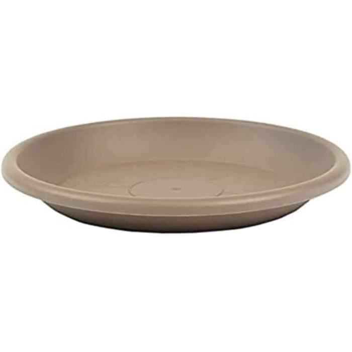 Greemotion Soucoupe pour pot de fleur rond couleur taupe Ø29 cm ...