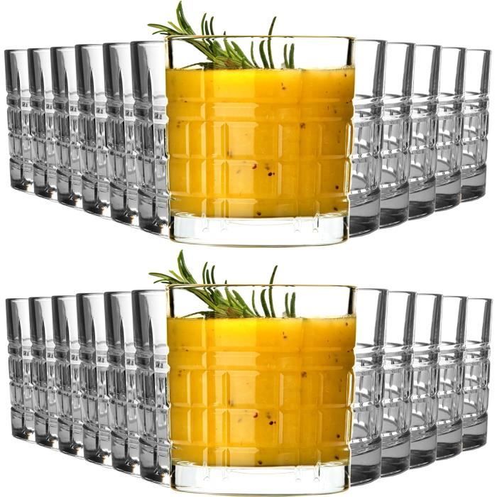 Set De Verres À Jus De Fruits 320 Ml - 24 Pcs. Verres À Boire Verres À ...