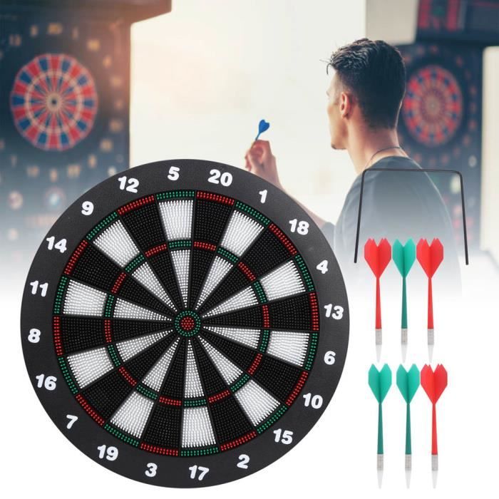 Tableau de fléchettes Ensemble de Jeu de Fléchettes Sécurisé 16,5 po ...