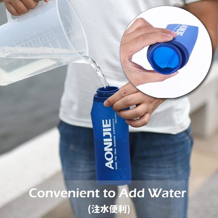 Gourde Souple Flasque Running Gourde Sport Pliable Poche Hydratation ...