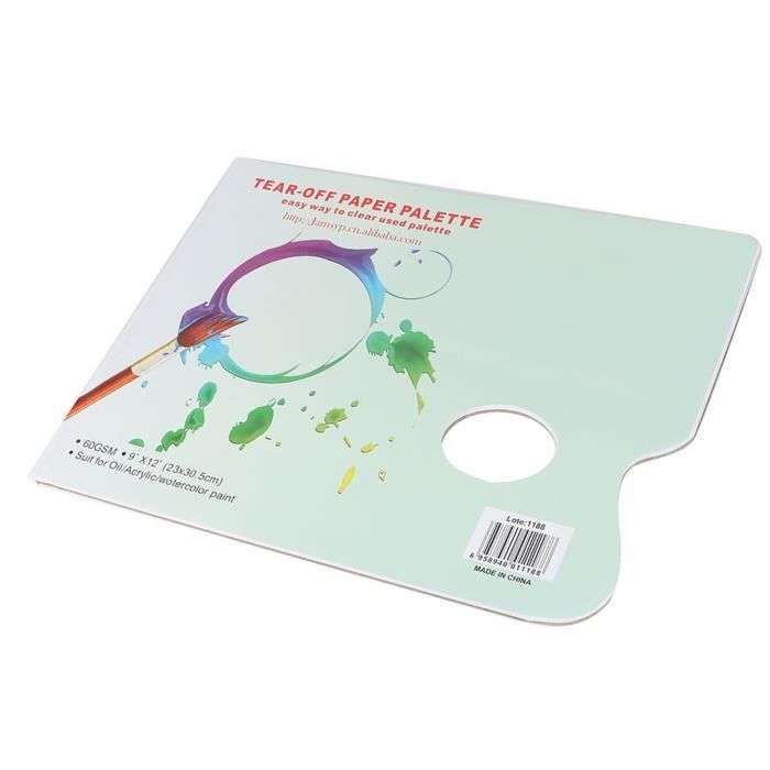 Fdit Palette de papier jetable Palette de papier détachable A4 35 ...
