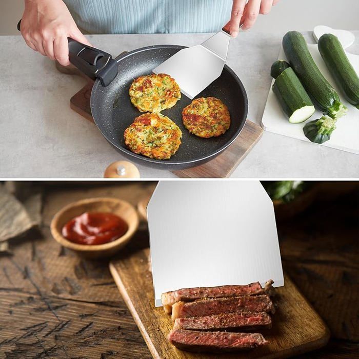 Kitchen Spatula Pizza Coated Stainless Steel Kitchen Utensils Extra ...